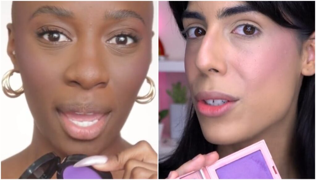 Blush roxo é versátil para todos os tipos de pele e ainda serve para ...